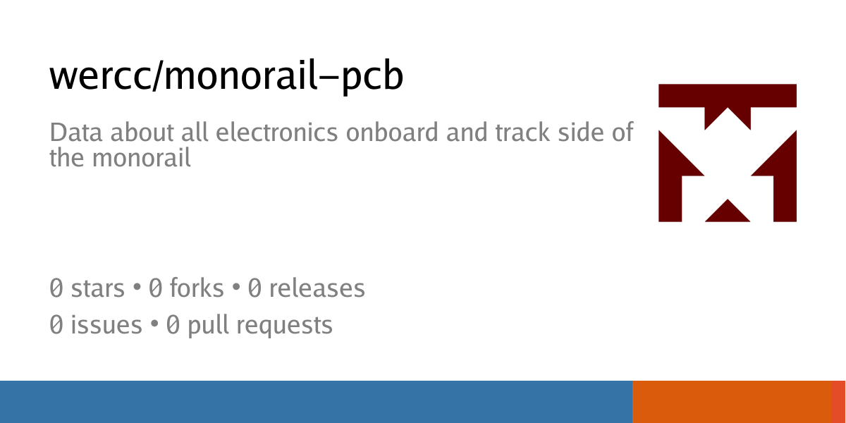 wercc/monorail-pcb: Data about all electronics onboard and track side ...